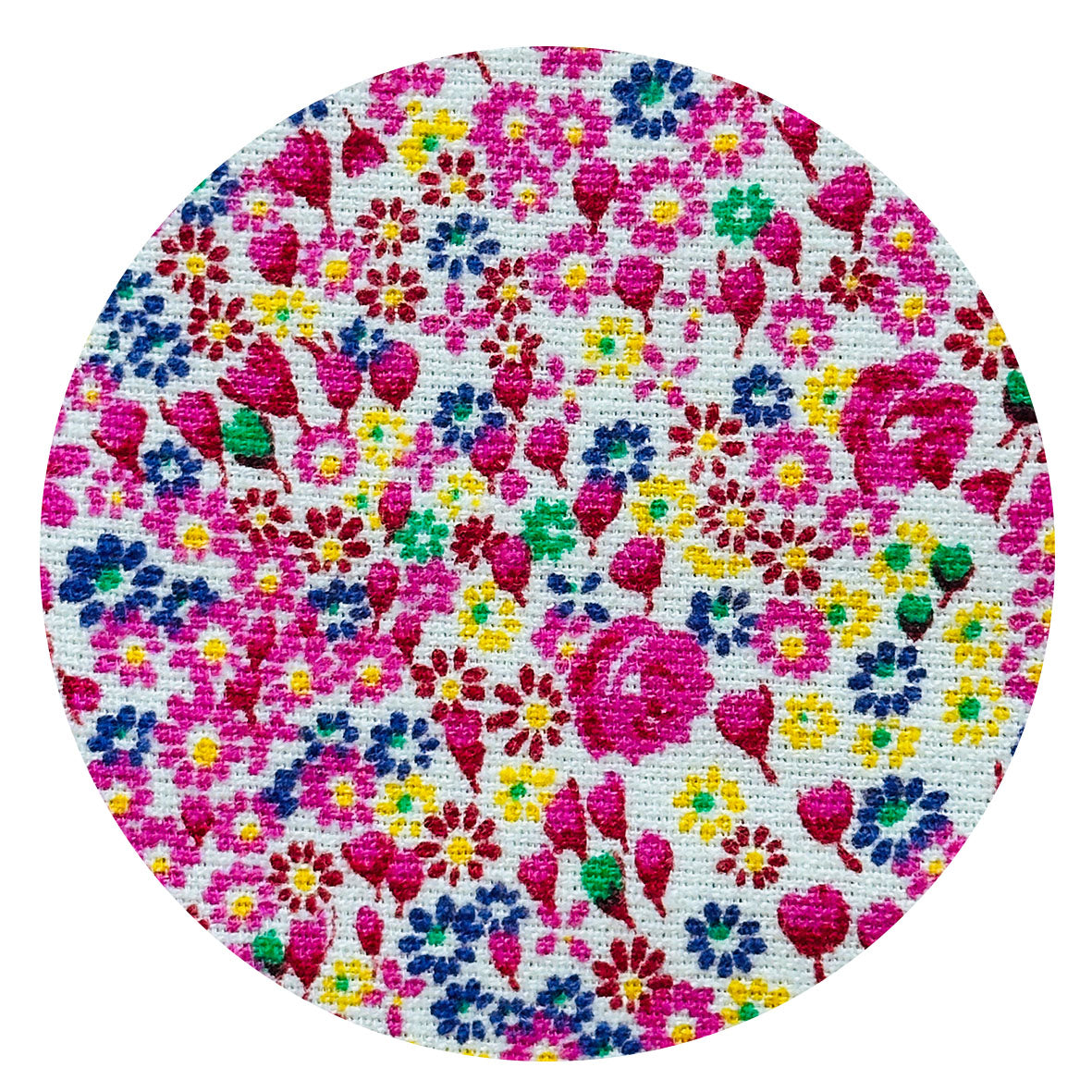 220cms Cute Miniature Floral Fabric – Pink Peacock