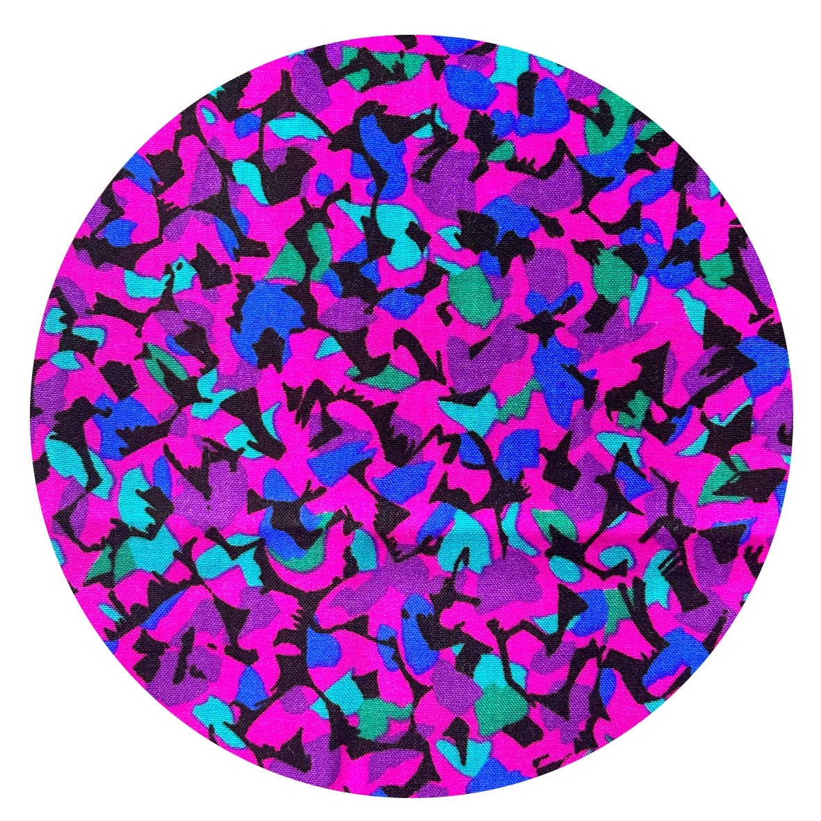 200cms SELWYN Bright Purple & Blue Fabric – Pink Peacock