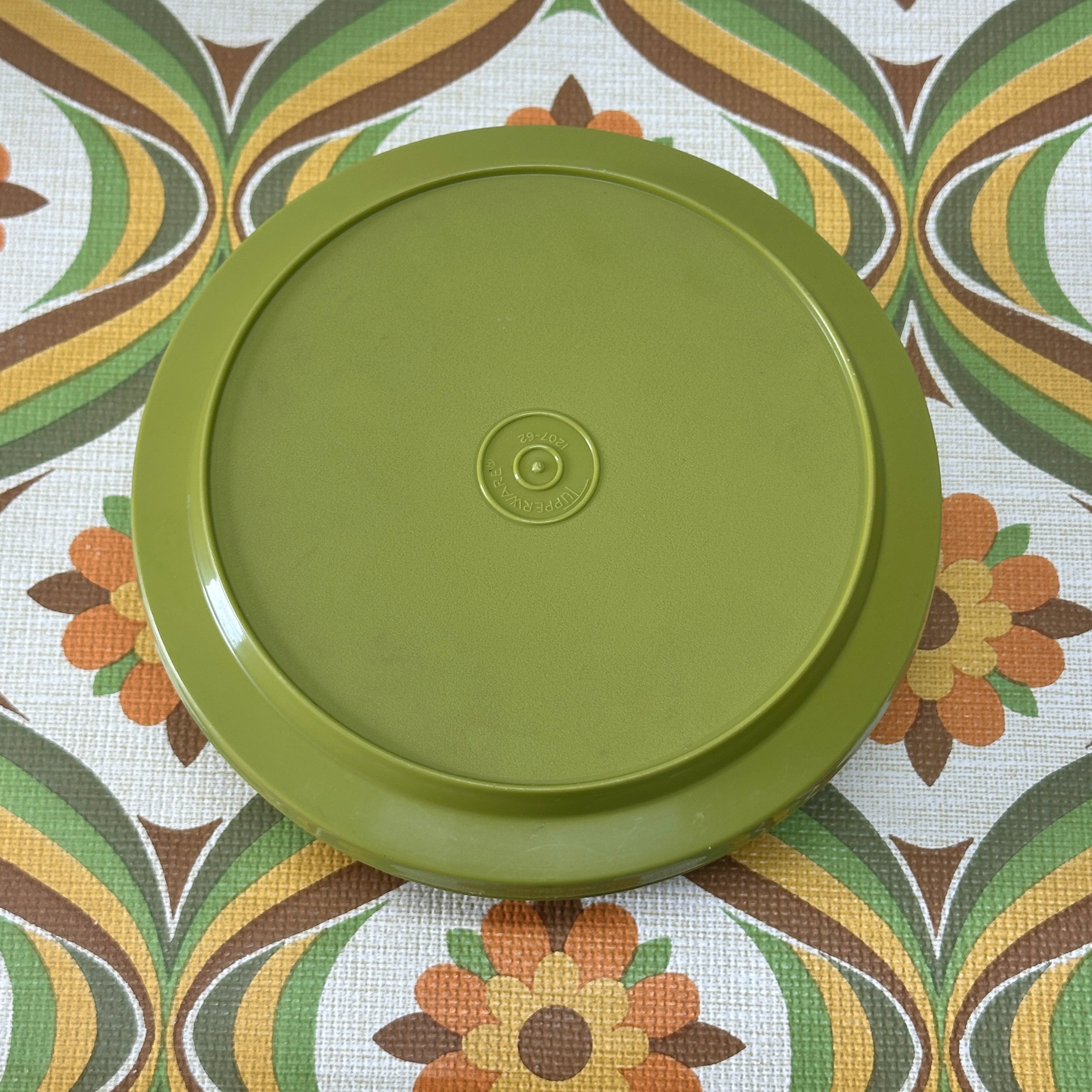 DEEP Vintage Retro Tupperware Green – Pink Peacock