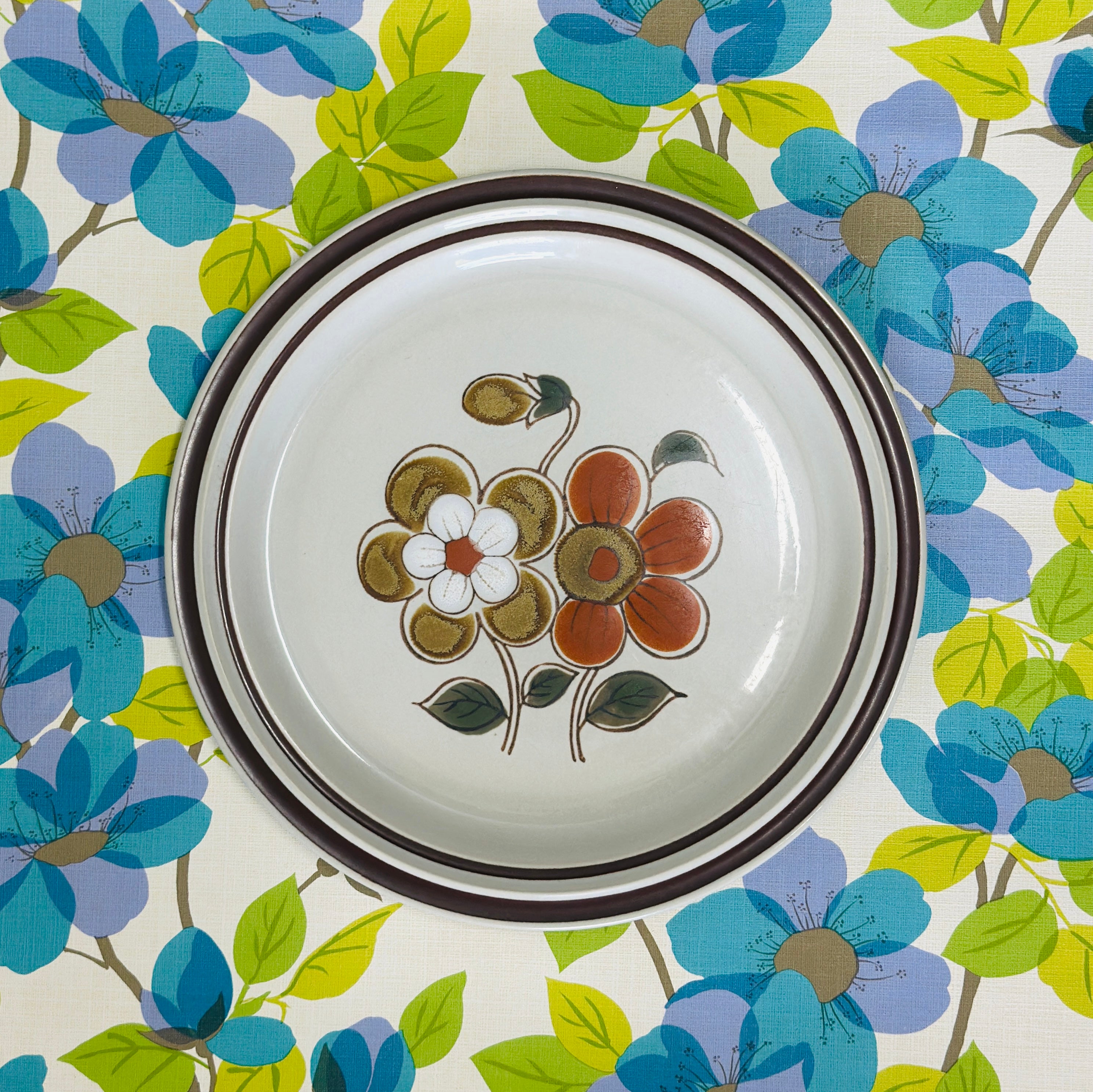 Haniwa Stone Japan Plate x ONE Vintage Retro Kitchen GORGEOUS – Pink ...