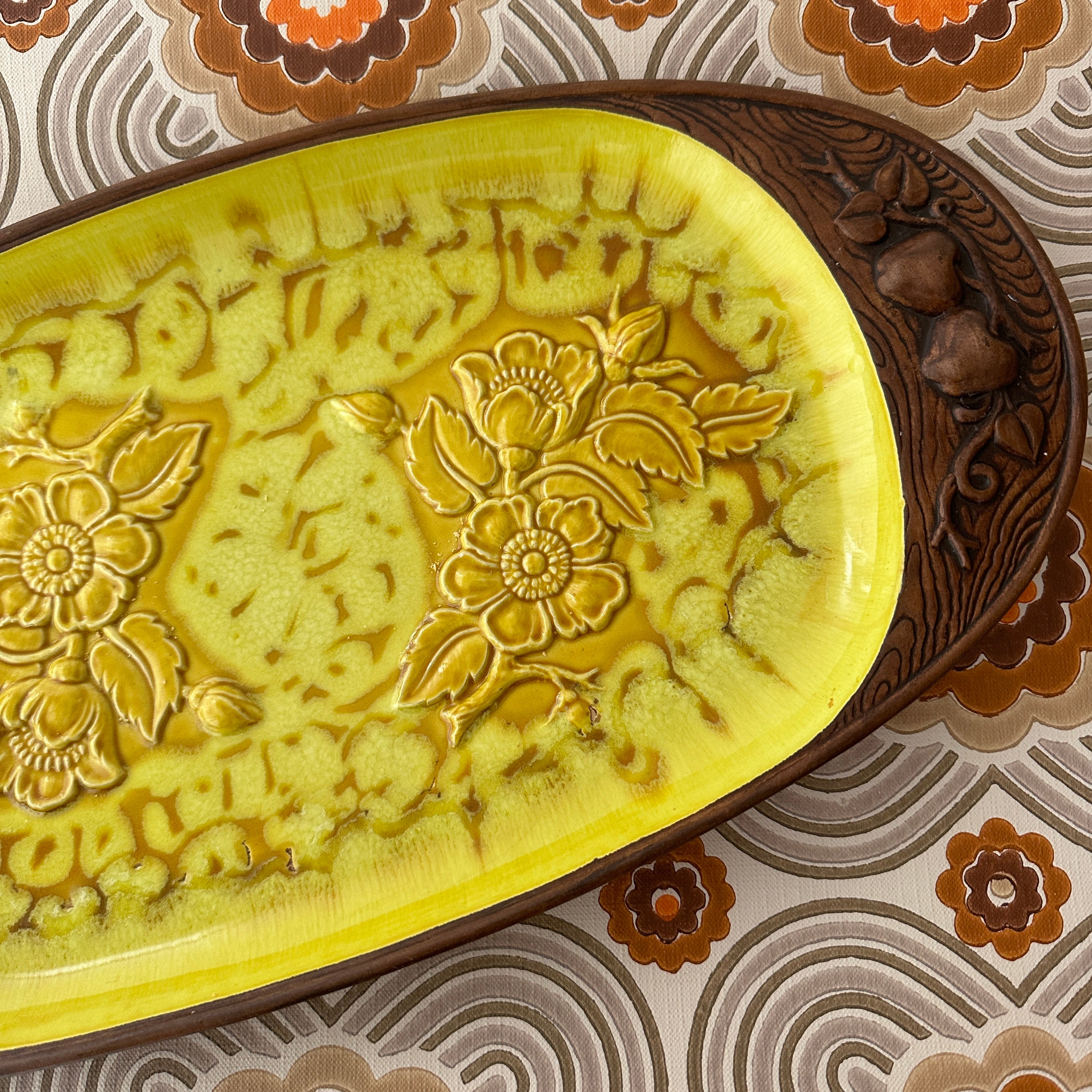 TREASURE Craft Made in USA Tray Collectable – Pink Peacock