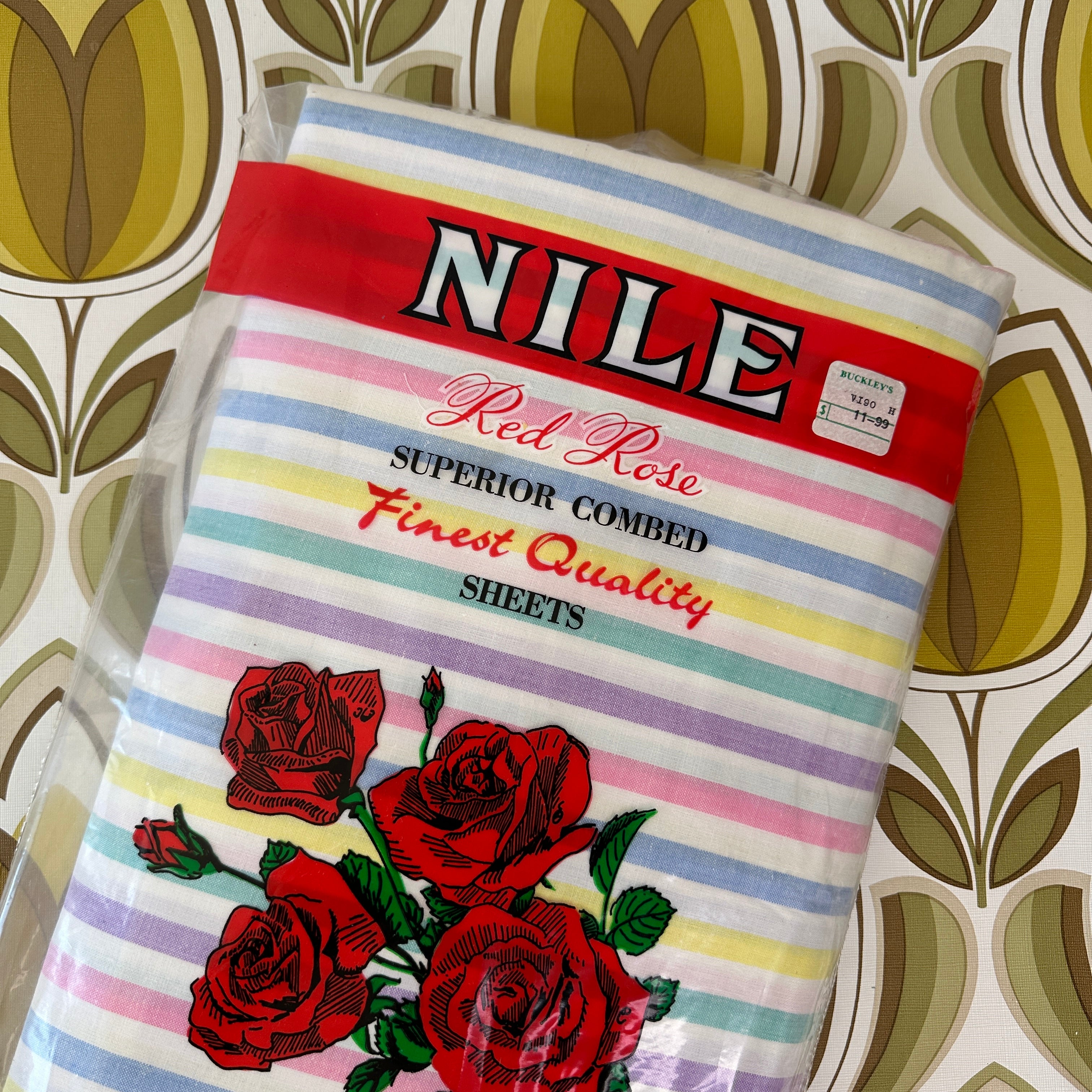 NILE Sheets New OLD Stock Candy Stripes – Pink Peacock