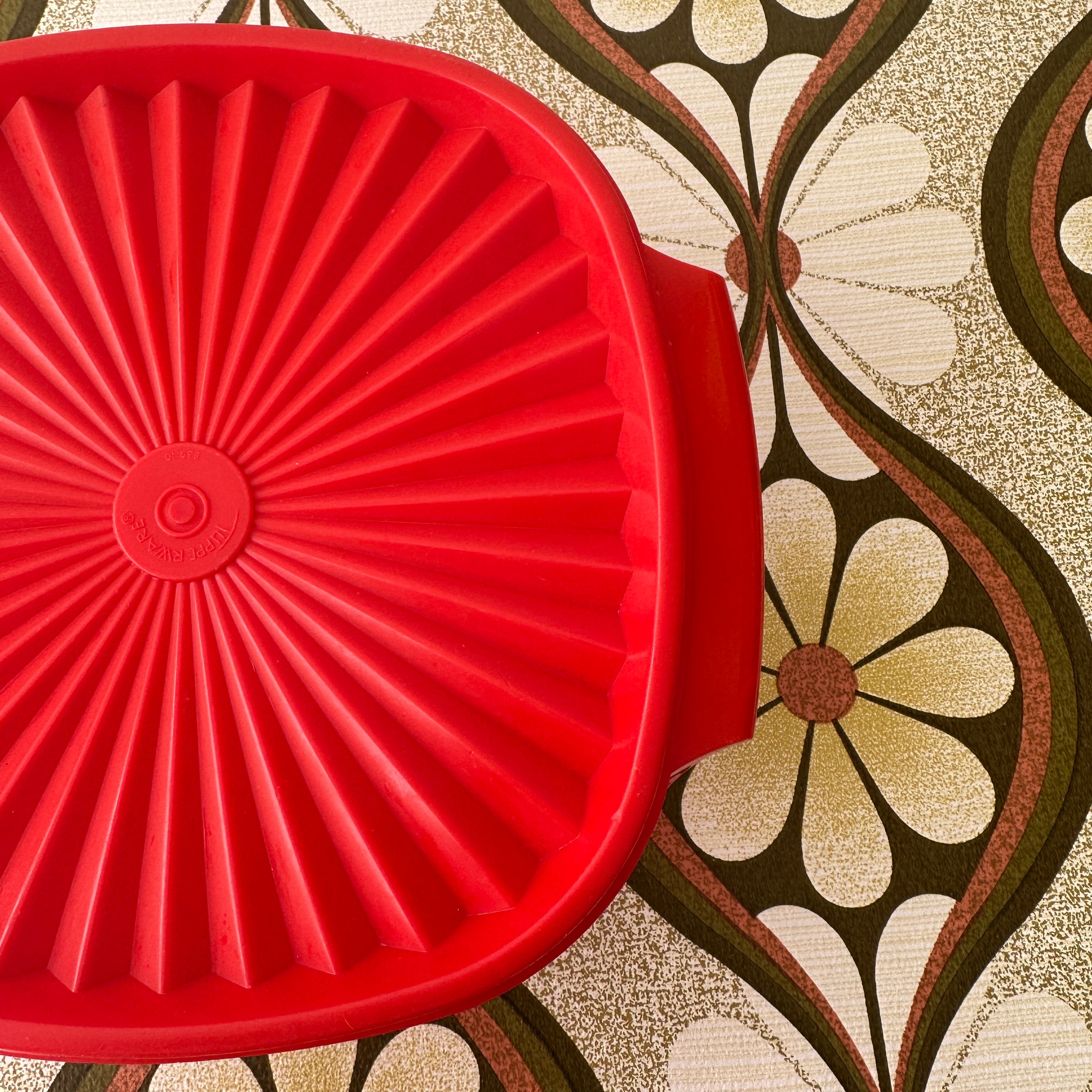 Medium Red Tupperware Container RETRO – Pink Peacock