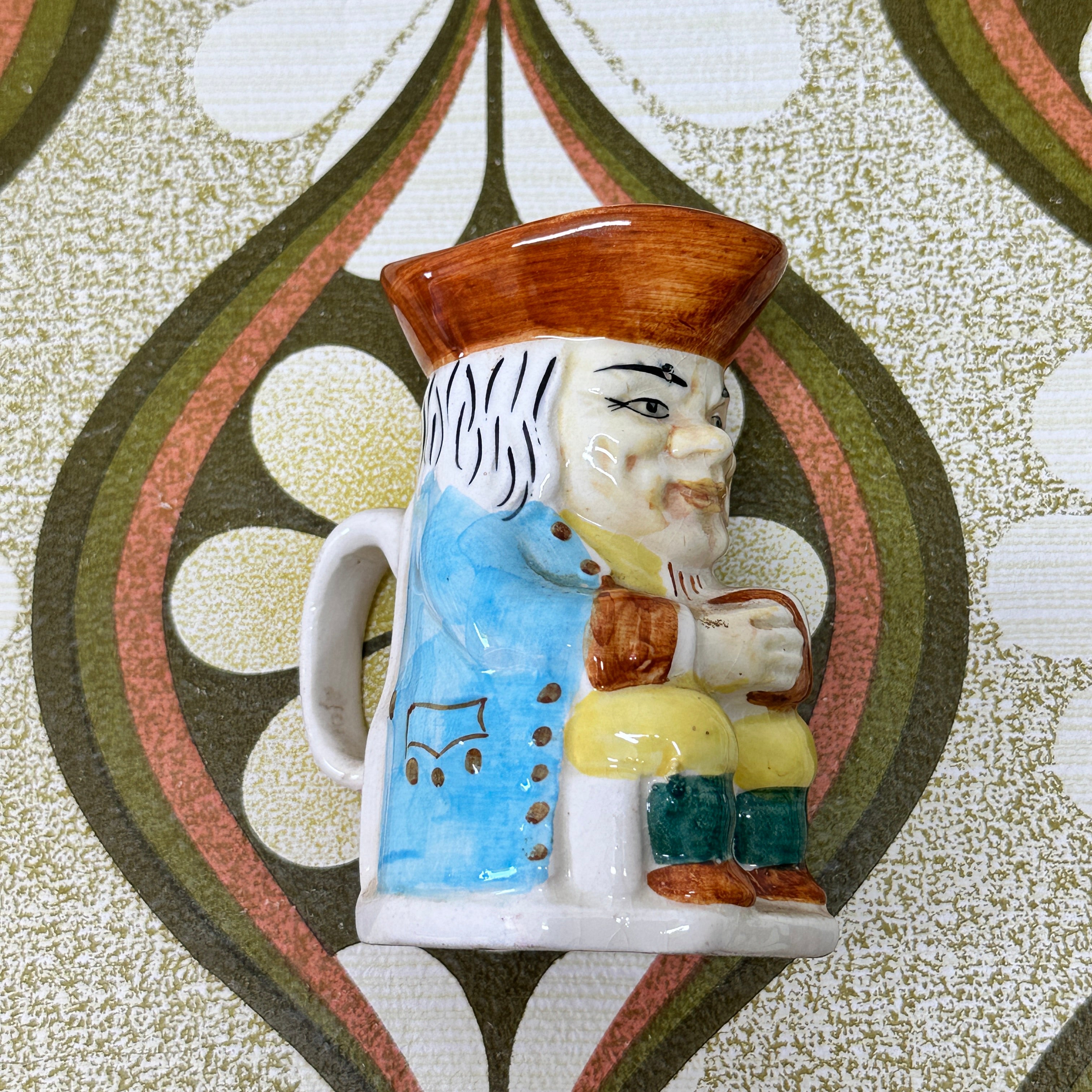 Keele St Pottery Handpainted VINTAGE – Pink Peacock