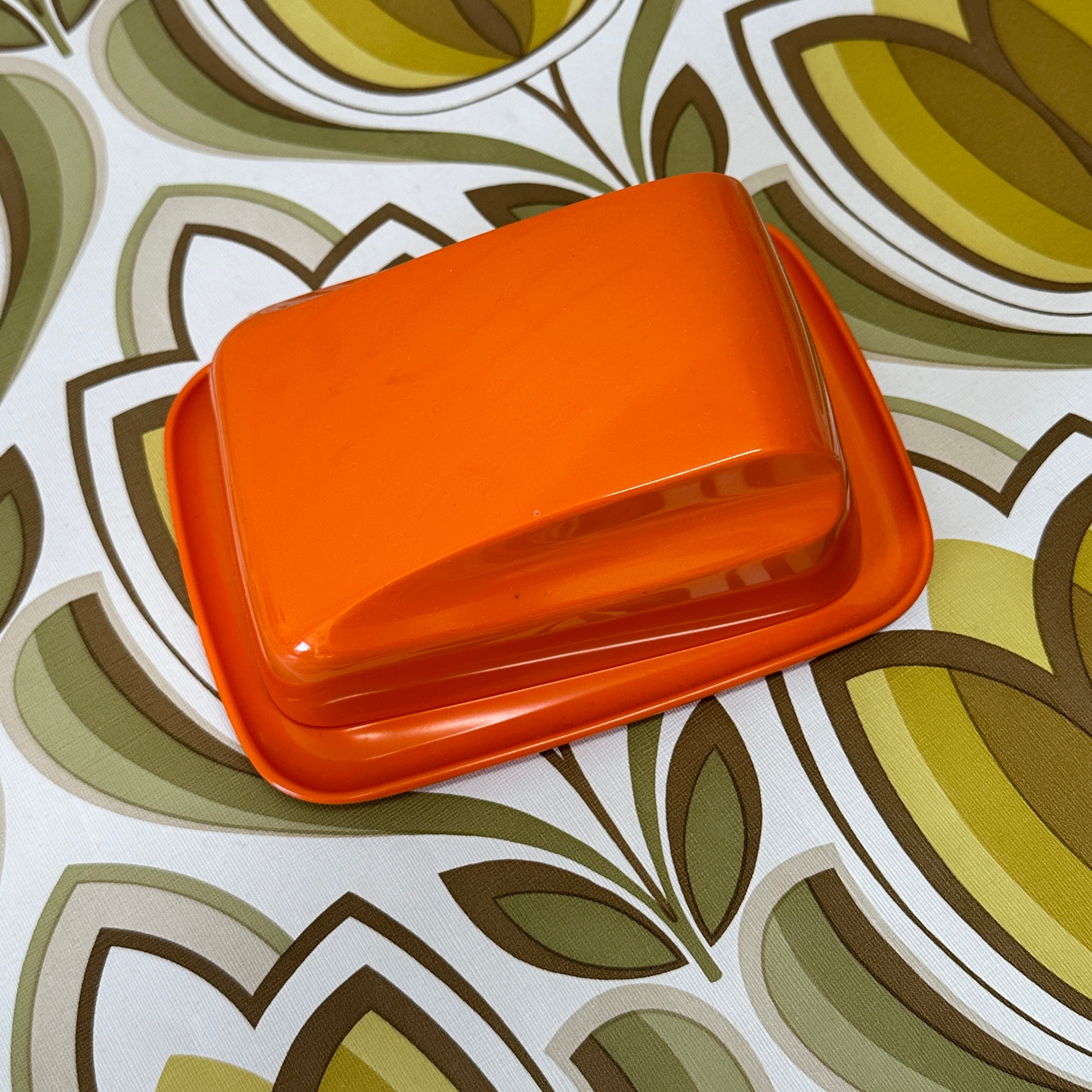 BESSEMER Retro Butter Dish 70's CARAVAN – Pink Peacock