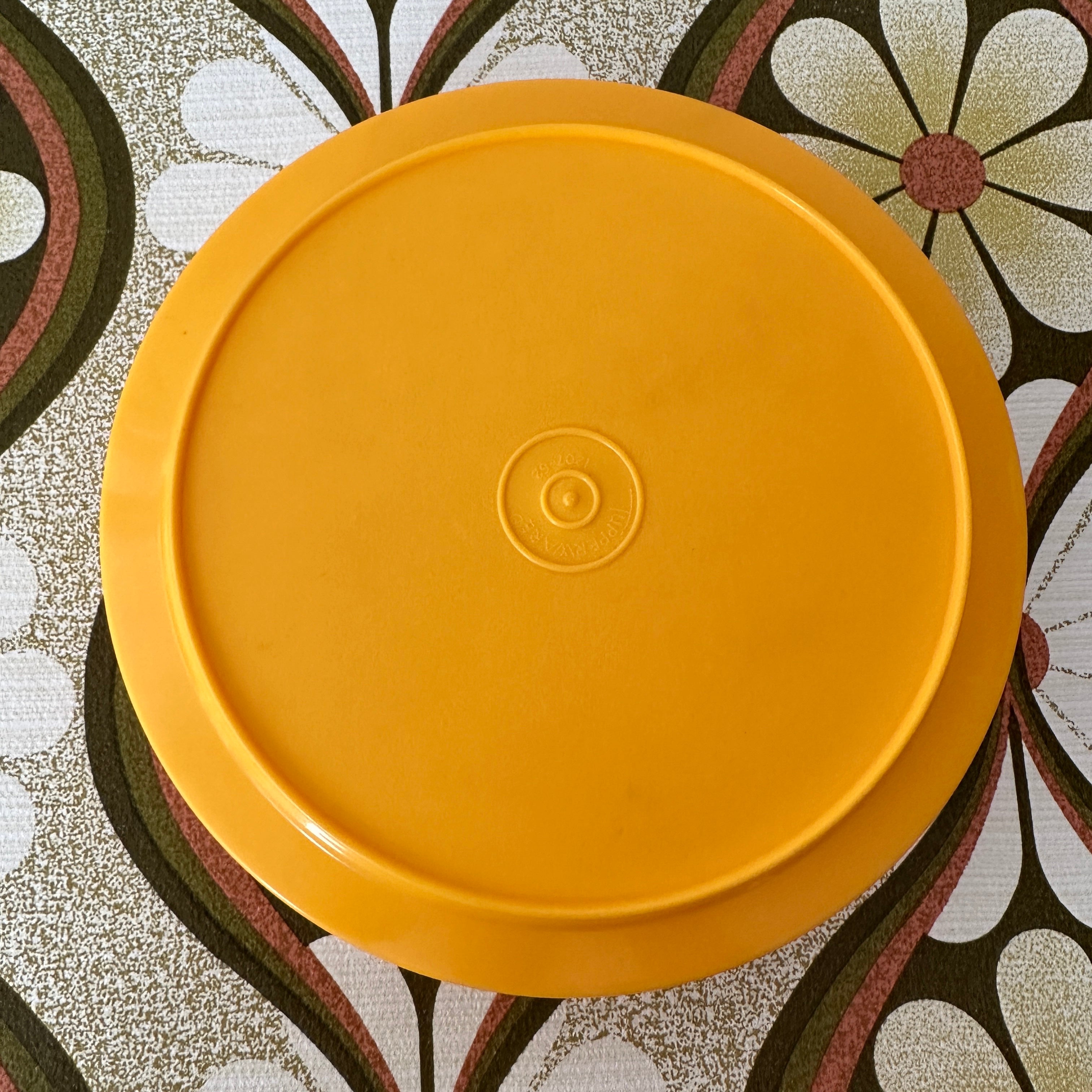 Cute TUPPERWARE Retro Yellow Container 70's Kitchen – Pink Peacock