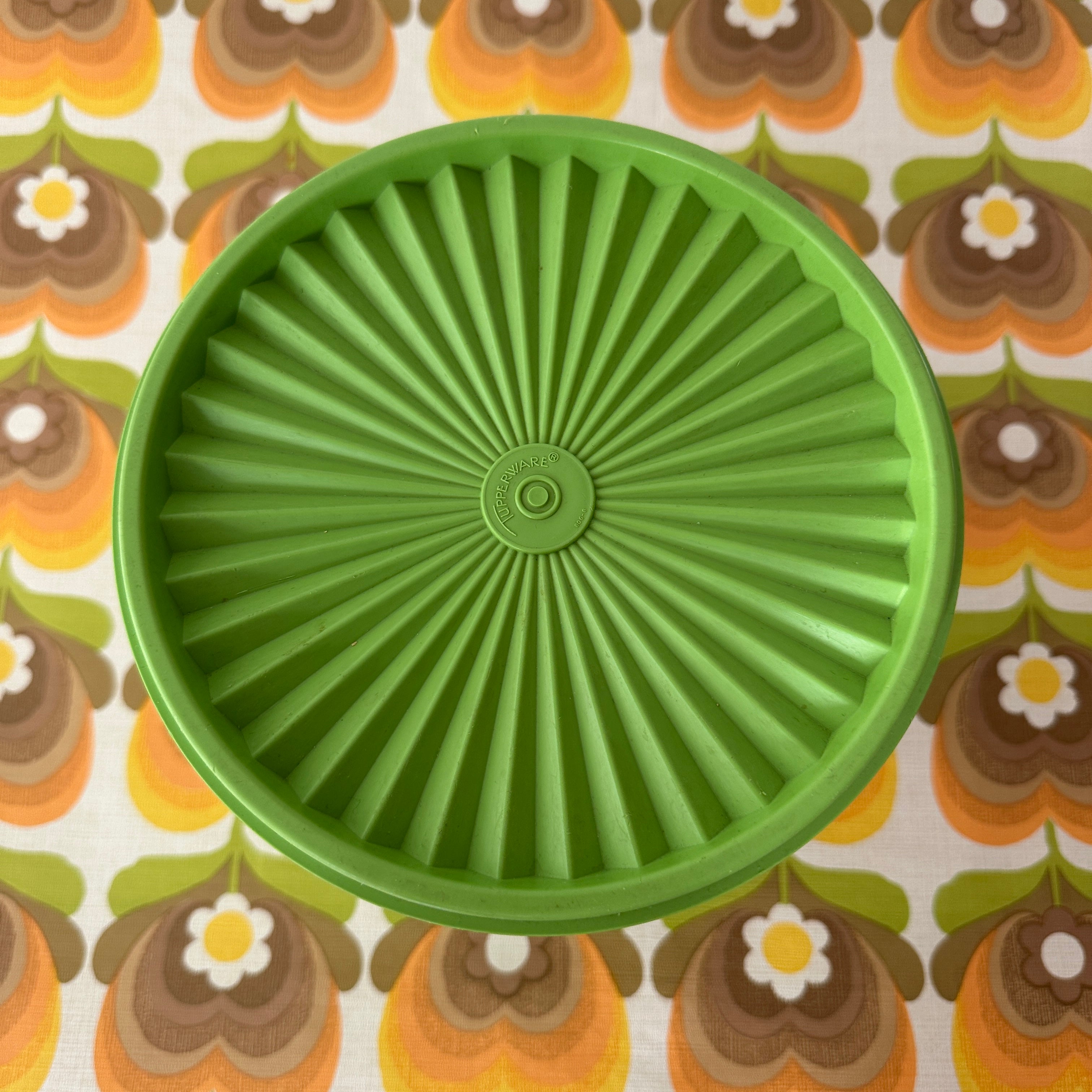 HUGE Tupperware Green RETRO Large – Pink Peacock