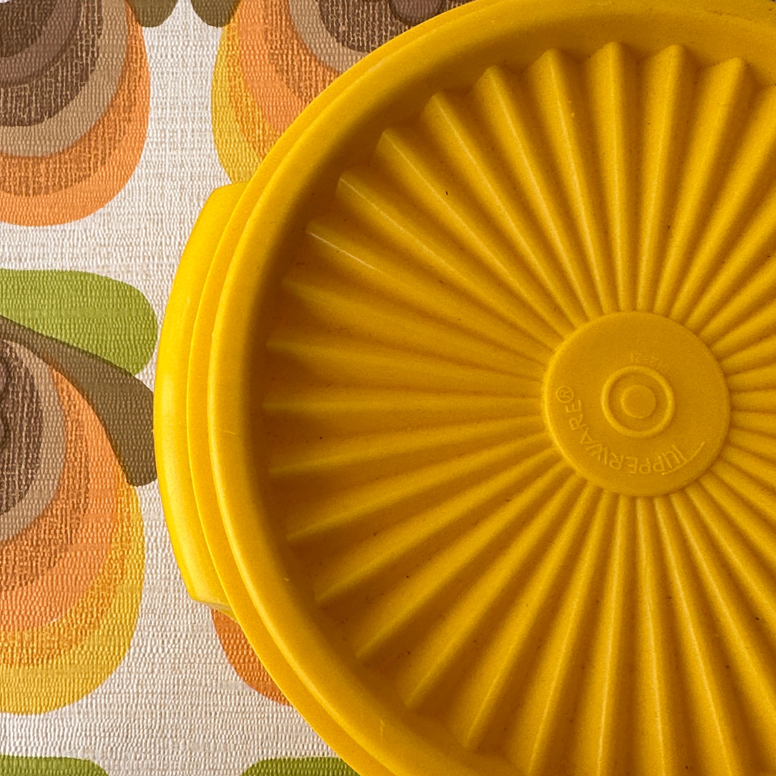 Yellow RETRO Tupperware Container Small – Pink Peacock