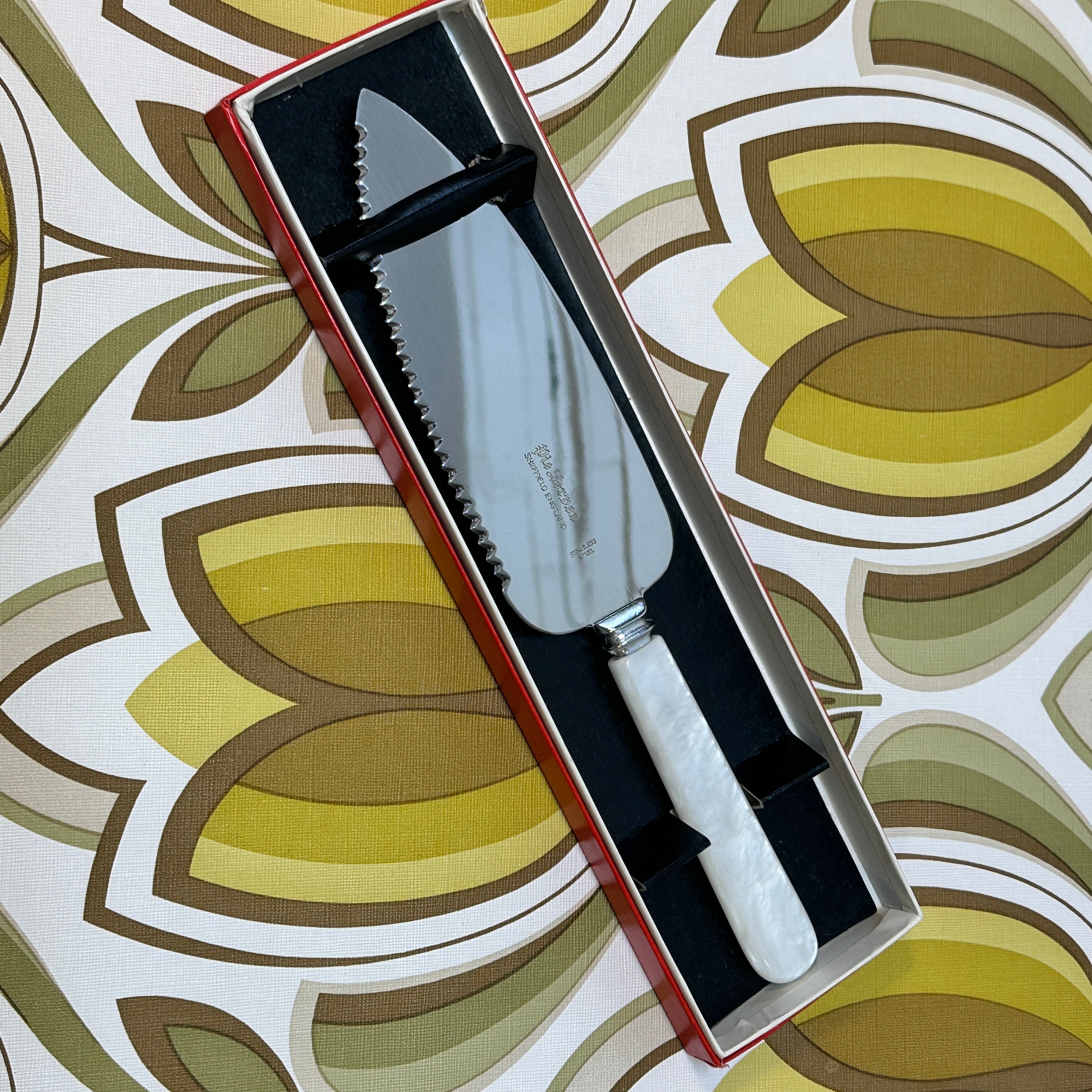 Sheffield Pie Knife Pearl Handle Vintage – Pink Peacock