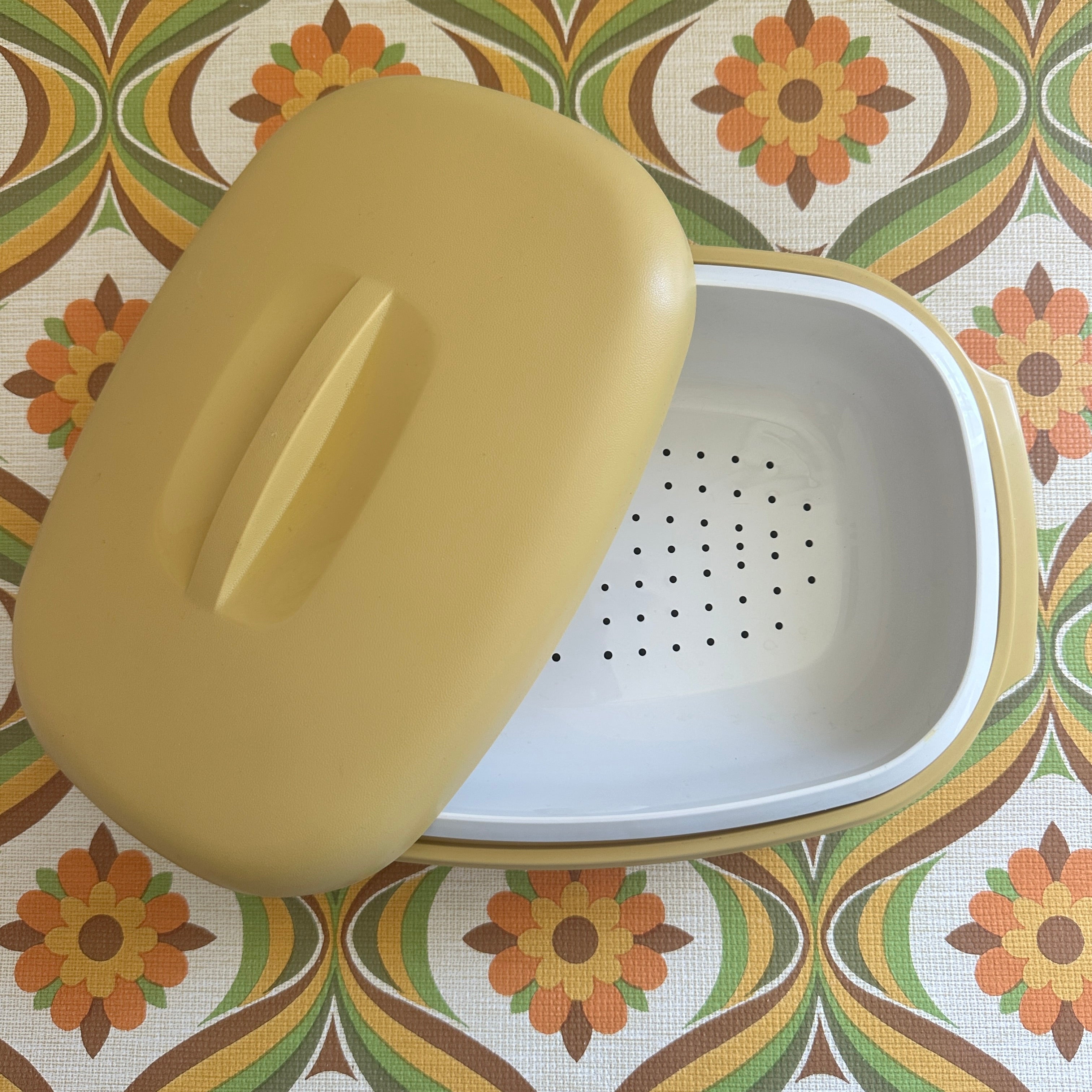 Retro TUPPERWARE Container Strainer 70's – Pink Peacock