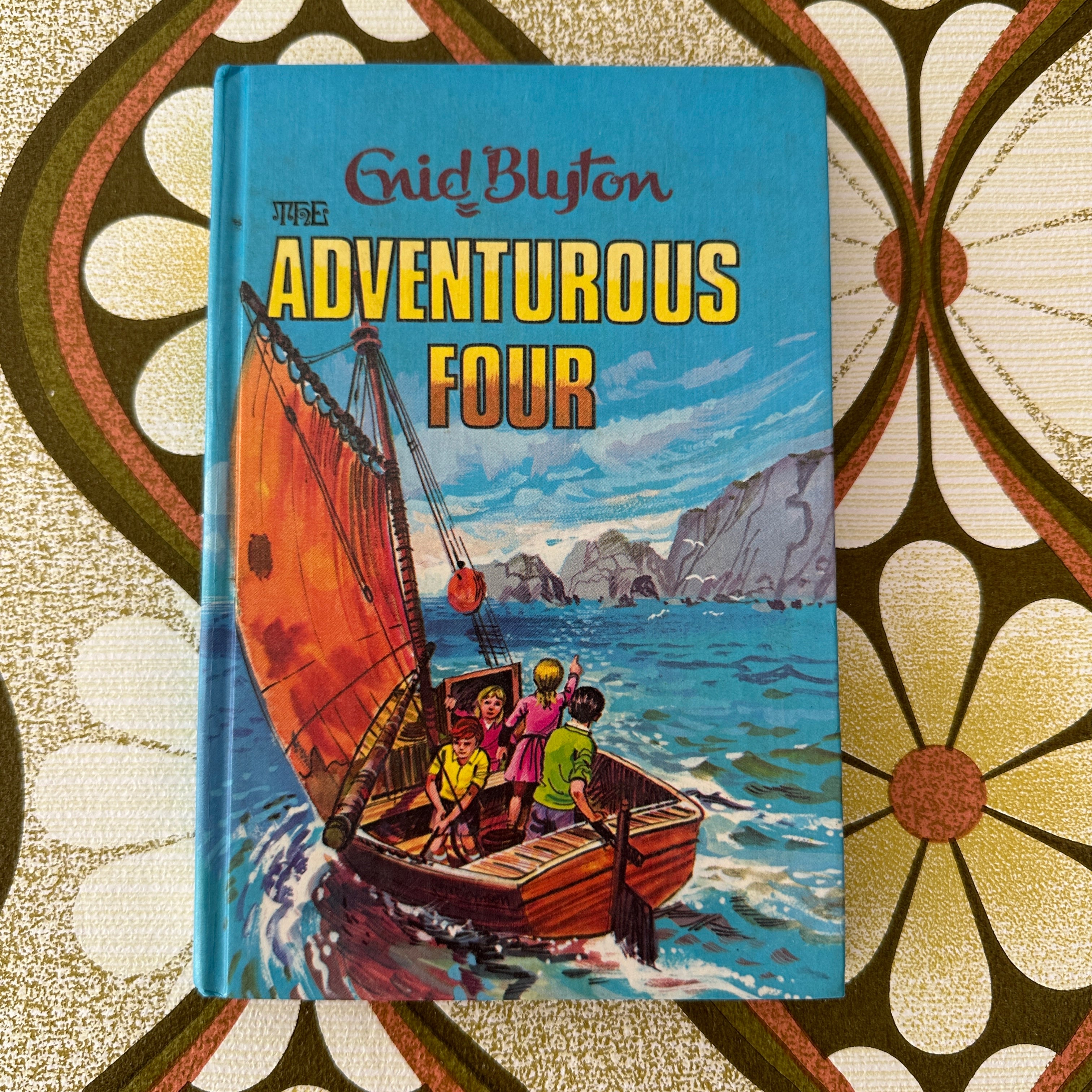 Vintage Enid Blyton BOOK The Adventurous FOUR – Pink Peacock