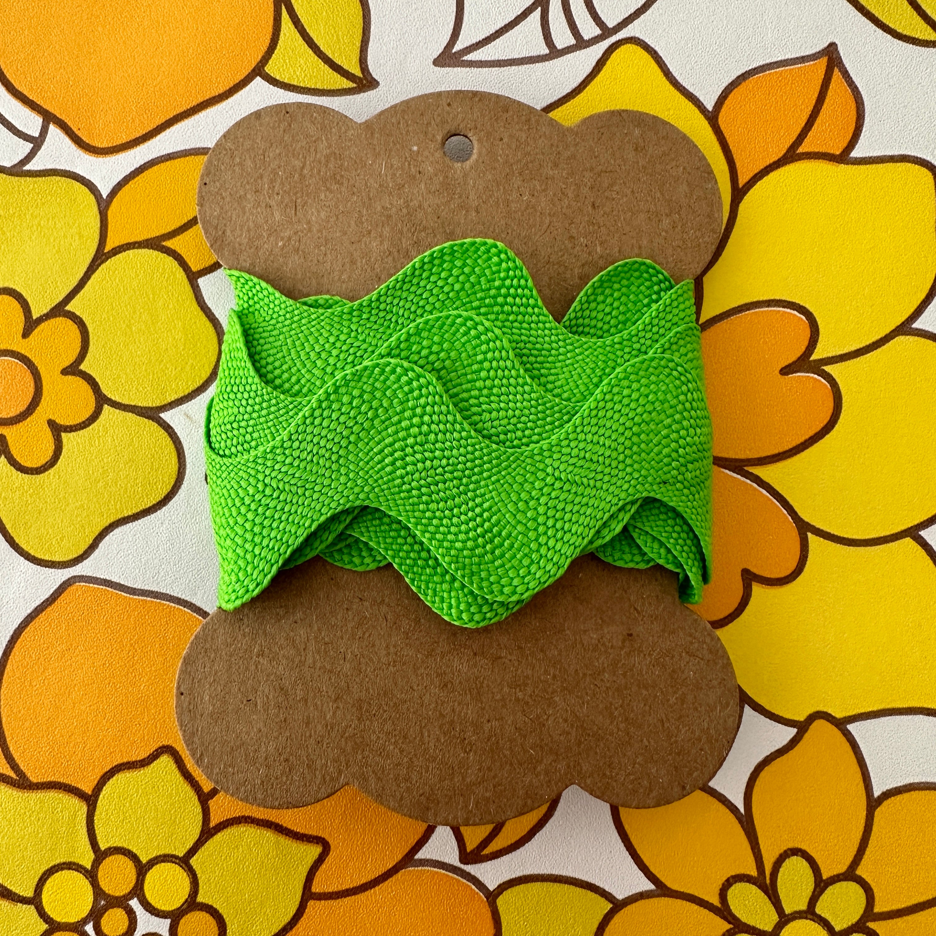 JUMBO Ric Rac Trim Ribbon MODERN – Pink Peacock