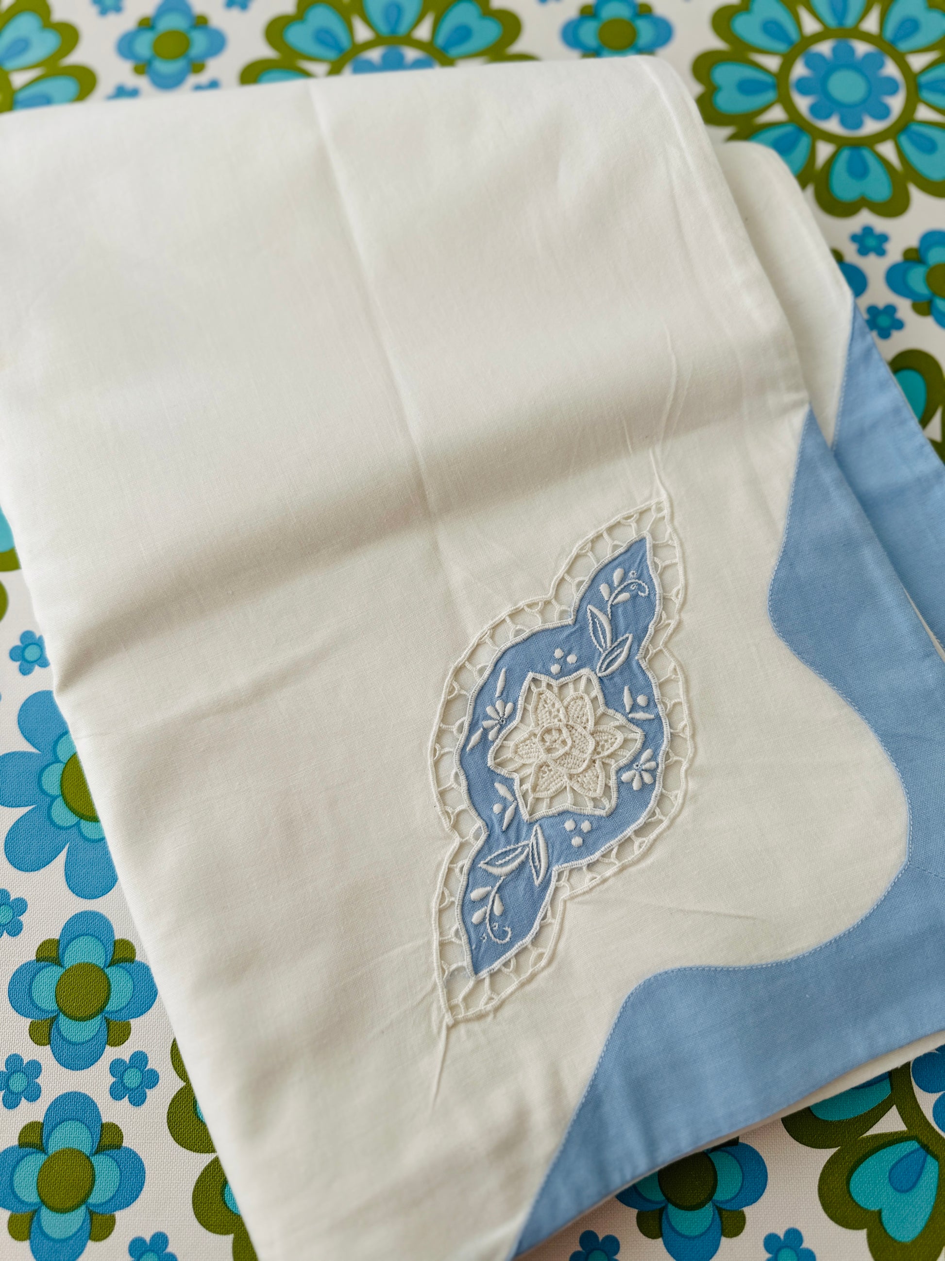 Vintage Embroidered Pillow Cases – Pink Peacock