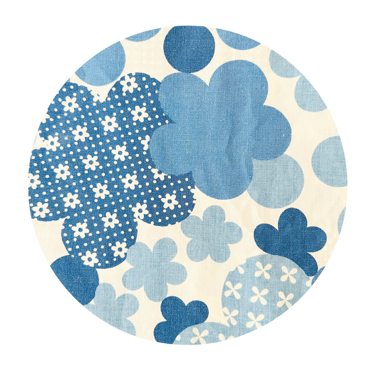 Vintage SHERIDAN Flower power Blue Sheet – Pink Peacock