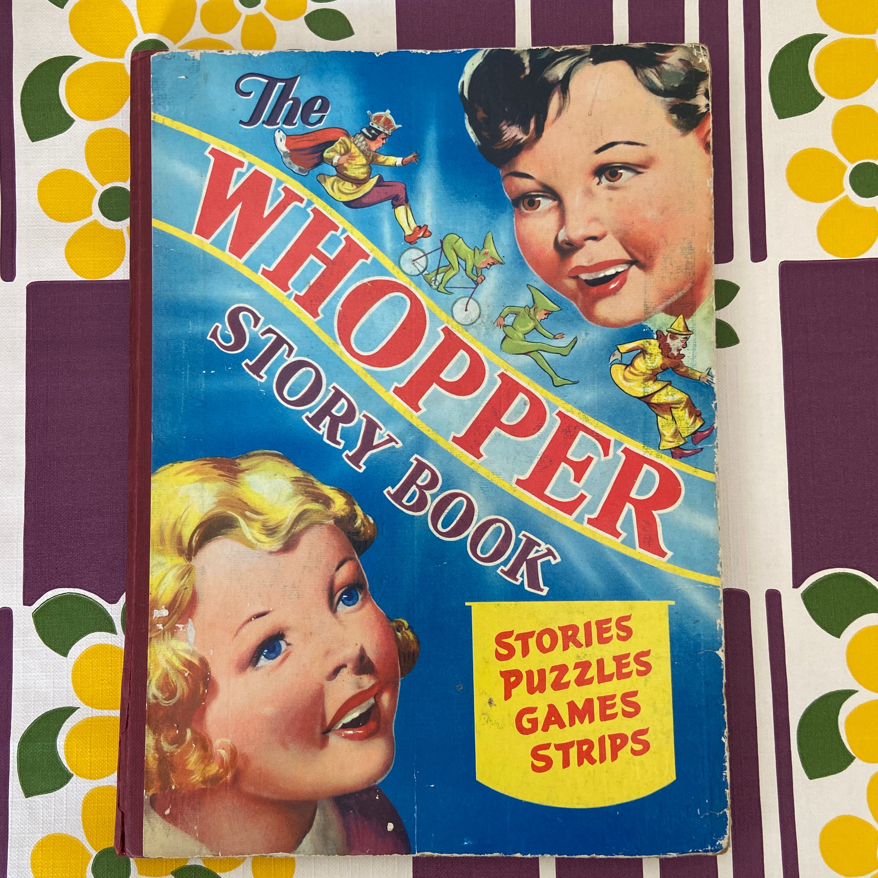 VINTAGE Whopper Story Book 50's RETRO Hard Cover – Pink Peacock