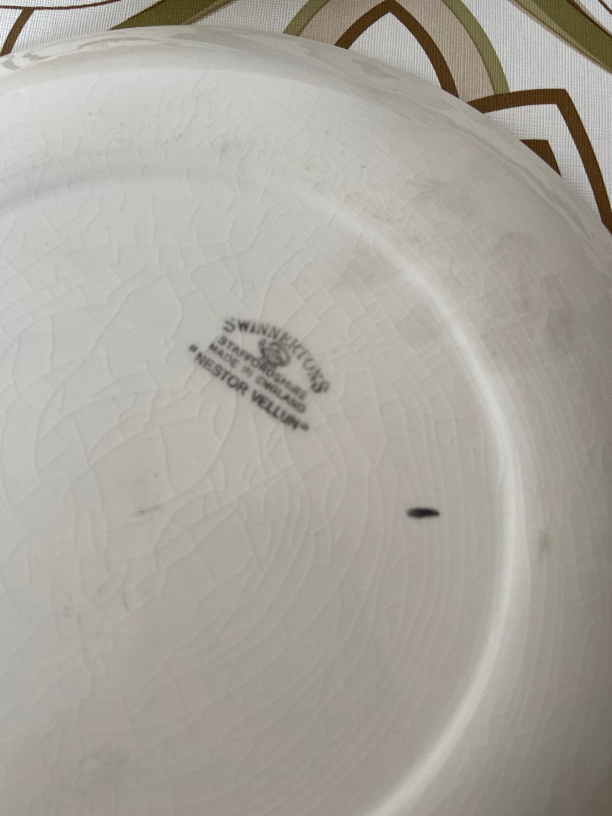 SWINNERTONS Roses Pair LARGE Plates – Pink Peacock